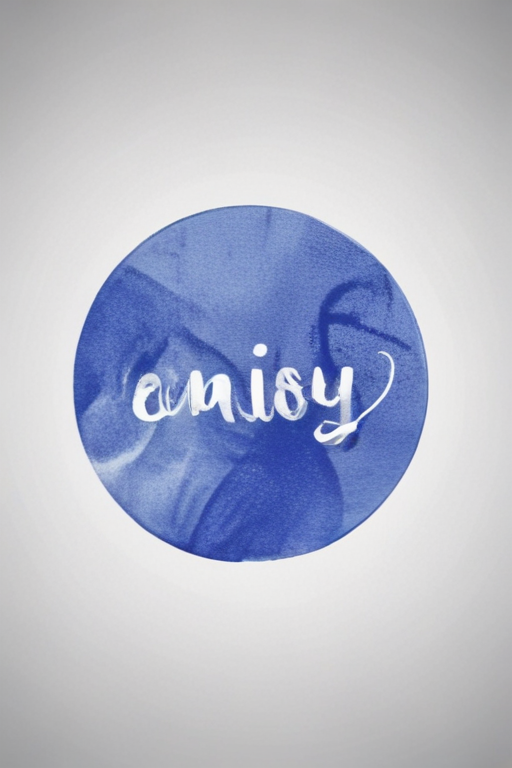 a blue circle with the text "ENJOY" in white in the middle