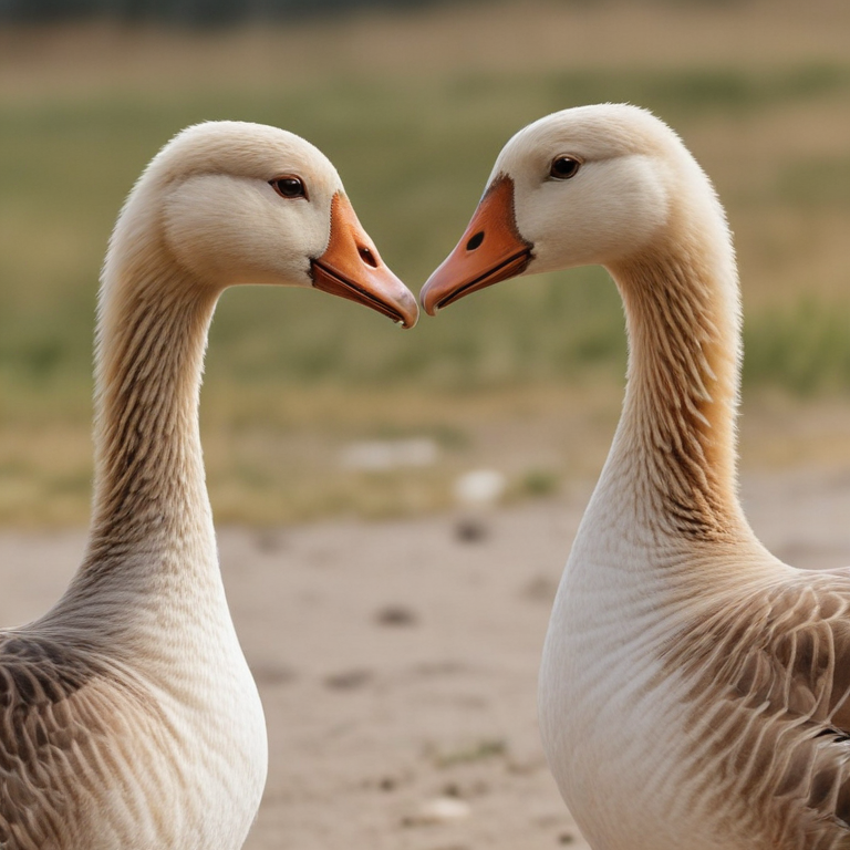 two geese sketches giving each other fist bumps