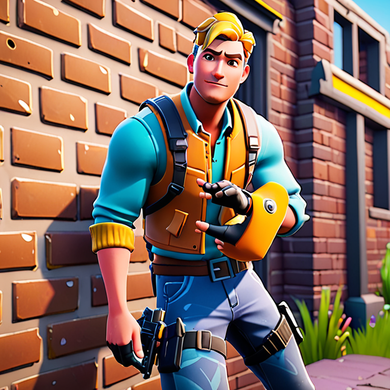 FORTNITE, Jonesy, Scared in Wall builds