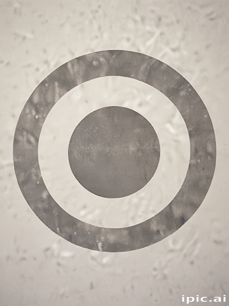 Abstract Representation of a Circular Target Design Against a Textured ...