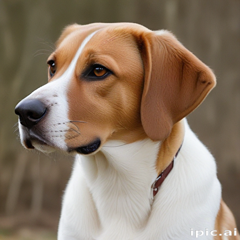 A Beautiful Beagle Dog with Soft Fur and Expressive Brown Eyes.