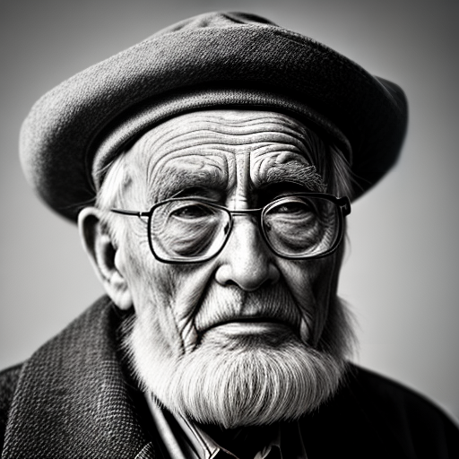 A wise old man looks ahead