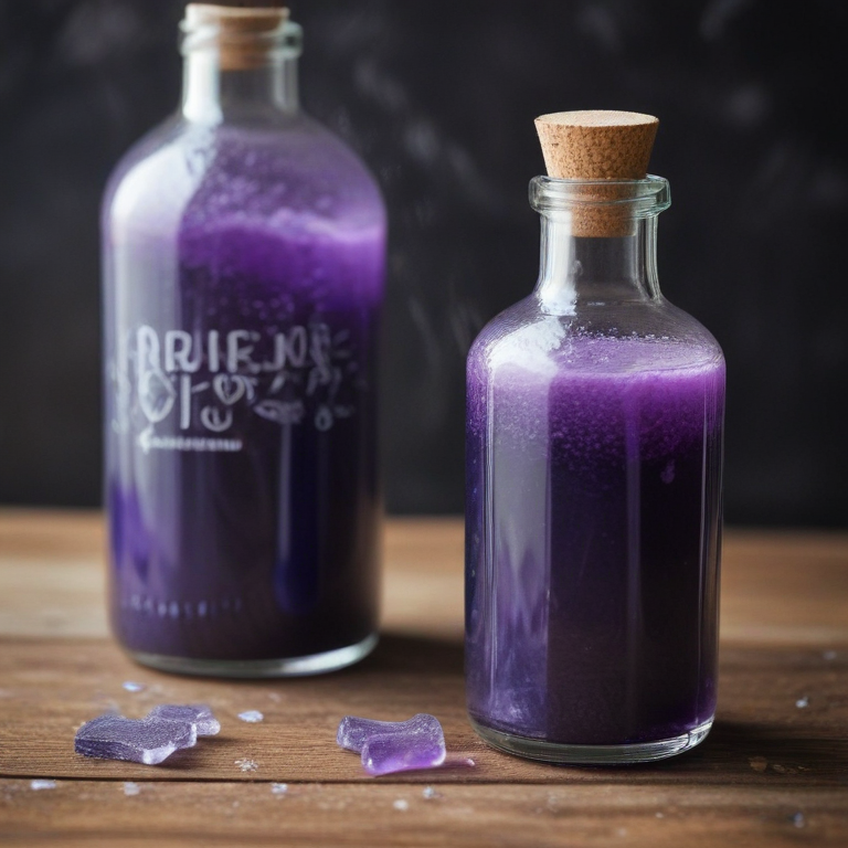 purple fizzy potion