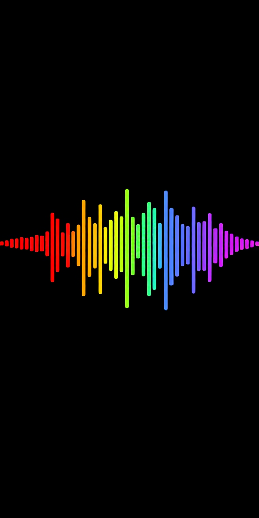 Vibrant Sound Waves: A Colorful Representation of Audio Frequencies and ...