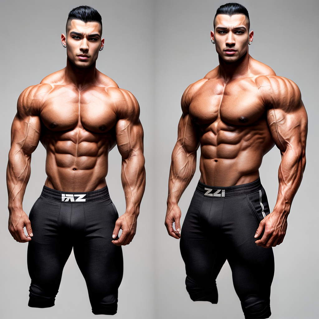 whole body scene :buzz cut hair zayn malik having Arnold Schwarzenegger ...