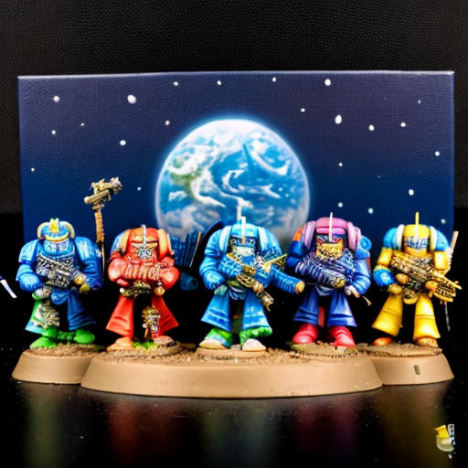 Warhammer 40k Space marine Penguin faction, painting