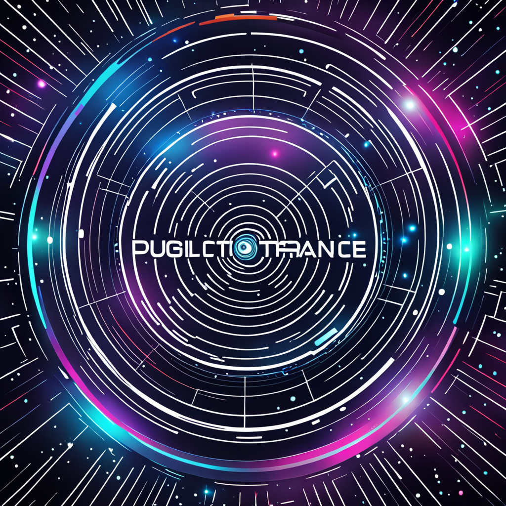 digital space trance music party