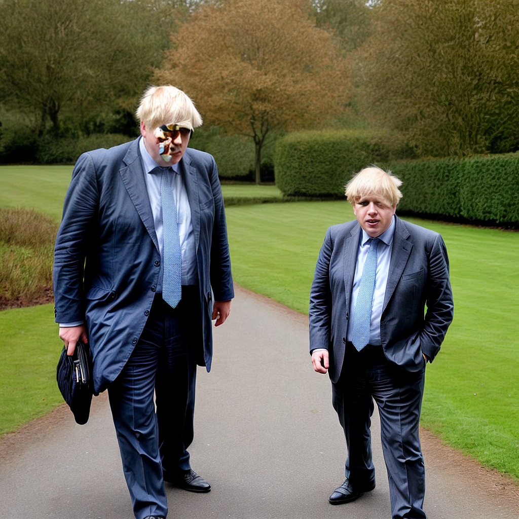 boris johnson with Geoffrey alan webster