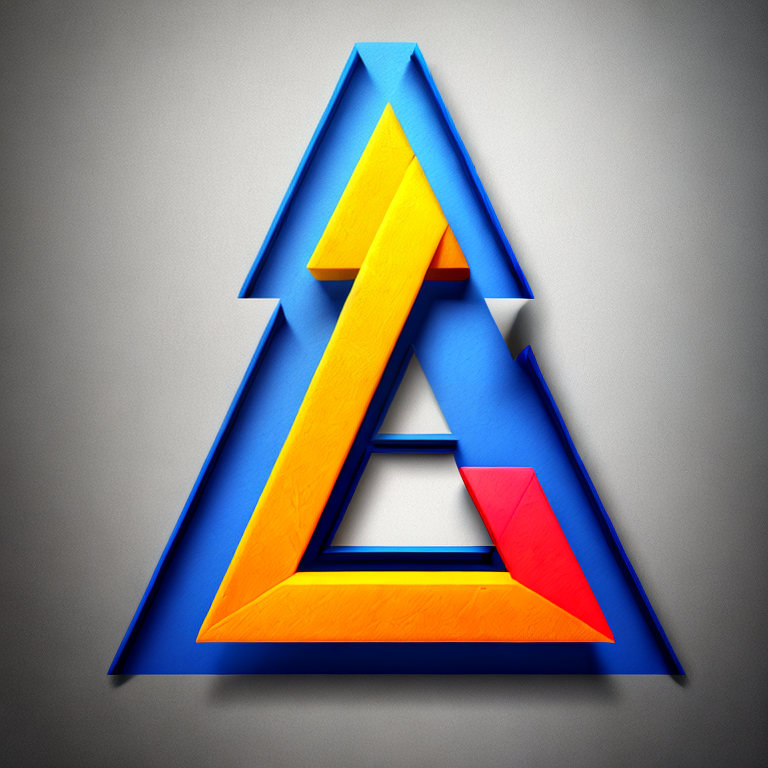 Design logo with MAAT letters using a triangle and the letters ...