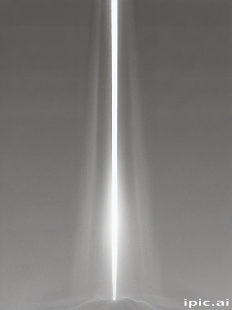 Radiant Beam of Light Illuminating a Softly Textured Gray Background