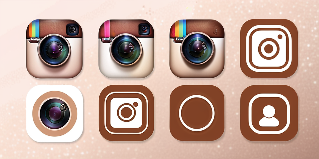 A Creative Display of Instagram Logo Variations in Different Styles.