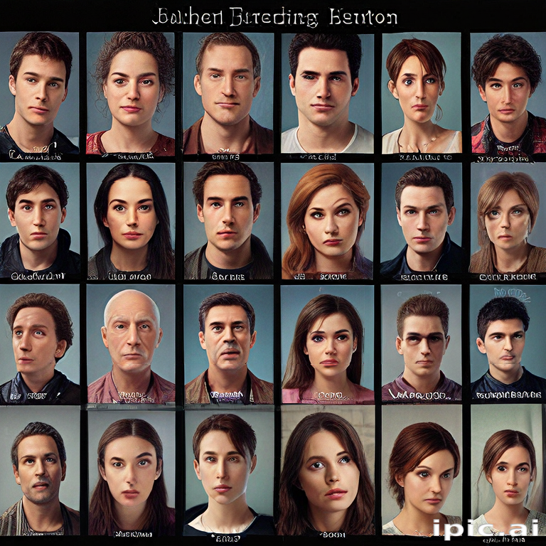 Collection of Diverse Portraits Showcasing Unique Facial Features and ...
