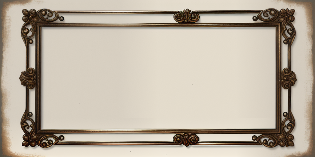 A Decorative Vintage Frame Ready for Your Special Artwork or Photo