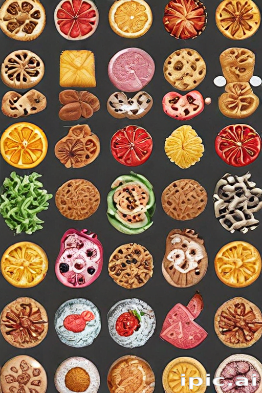 A Colorful Array of Deliciously Crafted Food Art and Desserts Displayed ...