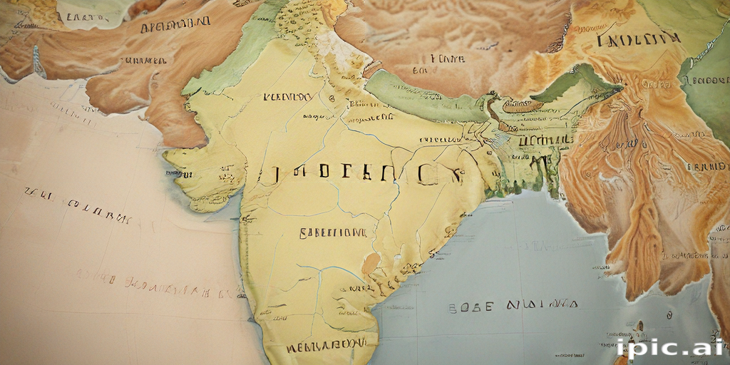 Detailed Historical Map of Ancient India and Surrounding Regions with ...