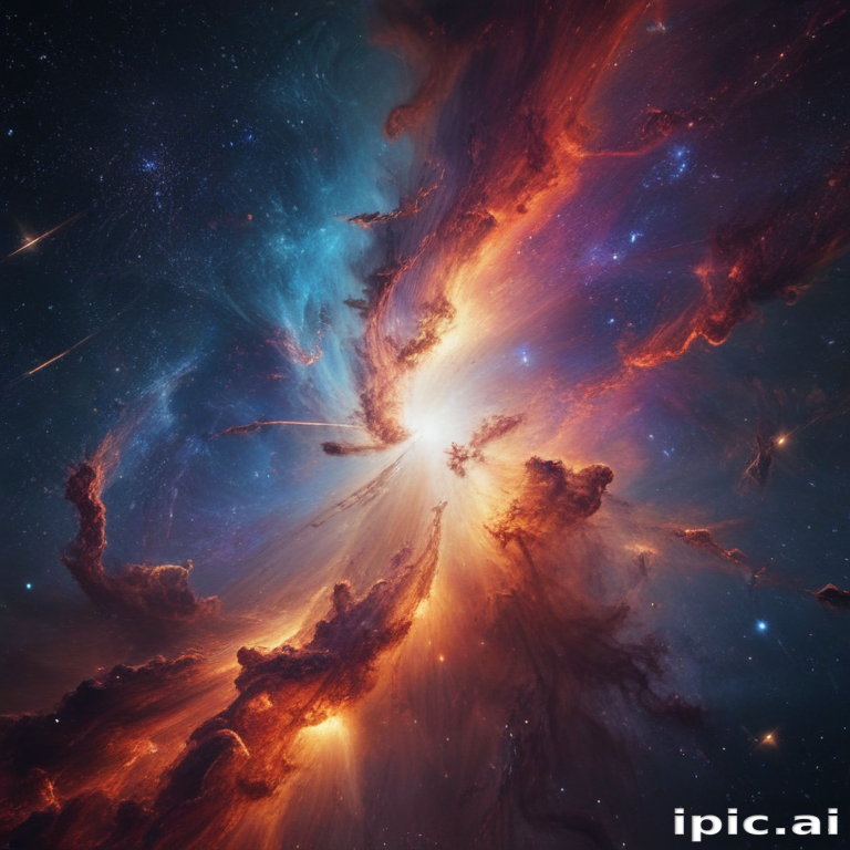 Vibrant Cosmic Explosion: A Stunning Visualization of Galactic Nebulae ...