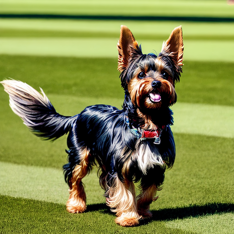 Dancing Yorkshire Terrier