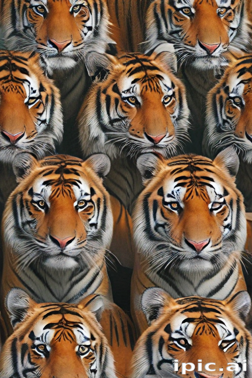 Majestic Tigers: A Stunning Collage Showcasing Nature's Most Iconic Big ...
