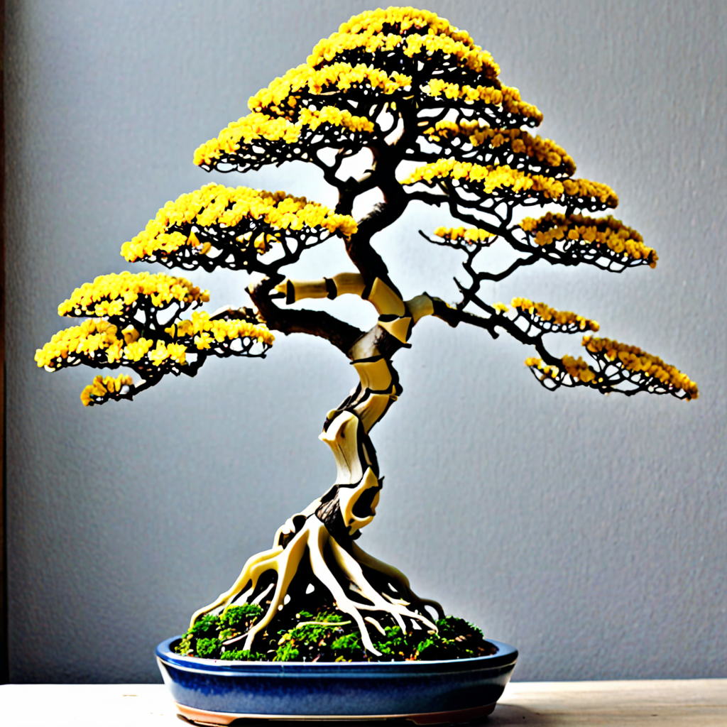 Bonsai Tree Made Out Of Bones