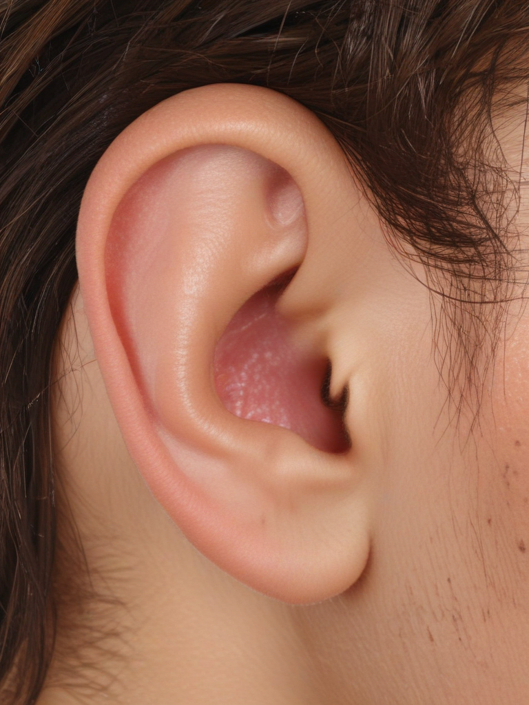A Close-Up View of a Human Ear Highlighting Its Unique Features