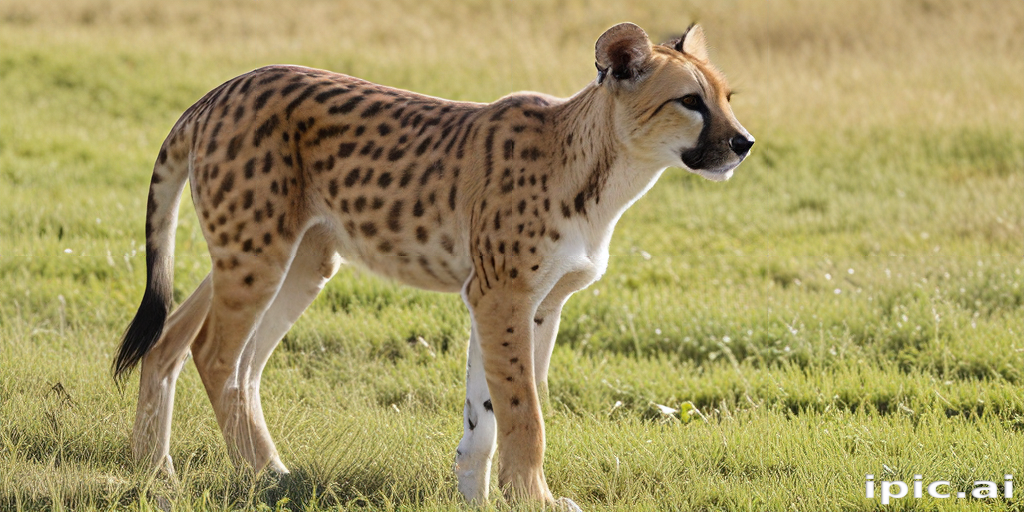 A Unique and Striking Animal with Spots Gracefully Standing in Nature.