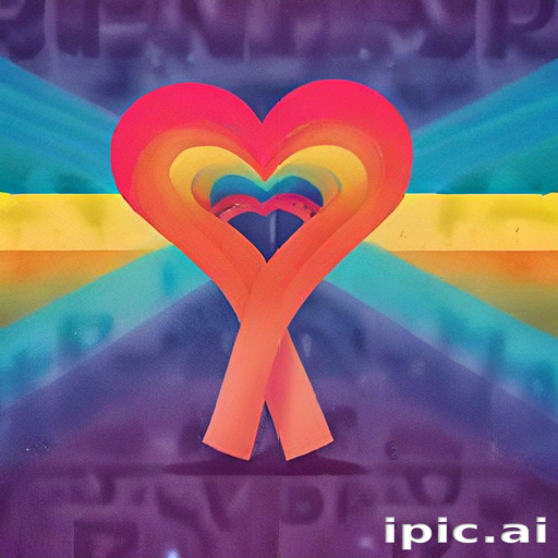 Colorful Heart Symbol Representing Love and Unity in Diverse Communities