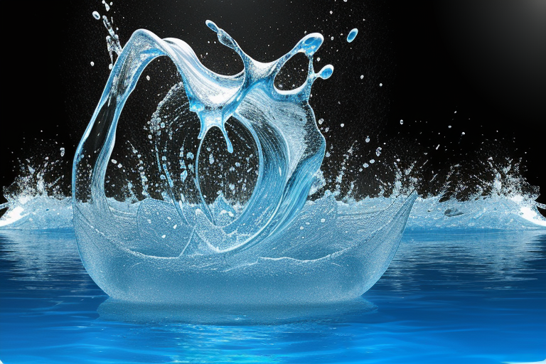 Captivating Splash of Water Creating Beautiful Ripples and Droplets in ...