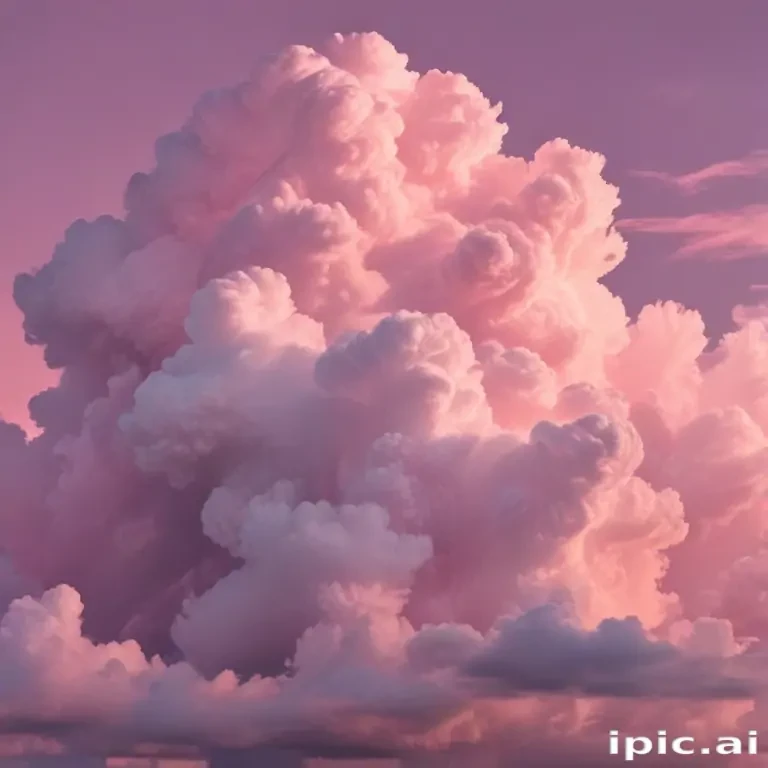 Majestic Pink Clouds Forming a Dreamy Skyscape at Sunset.