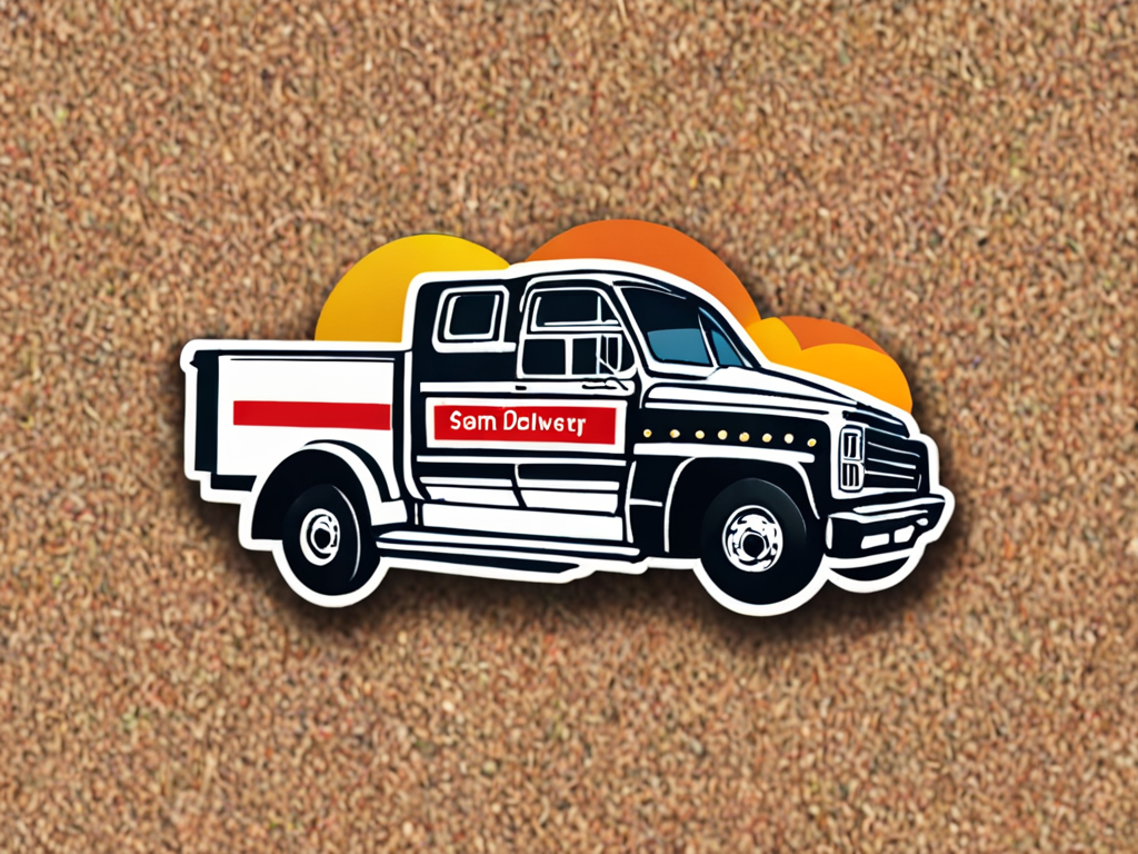 truck delivery logo called "s3ud"