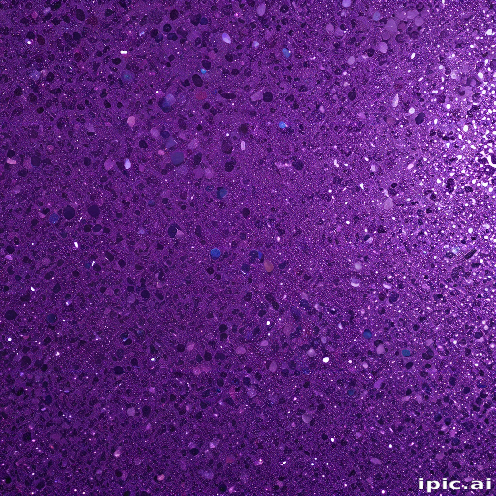Vibrant Purple Glittering Surface Sparkling with Shimmering Reflections ...