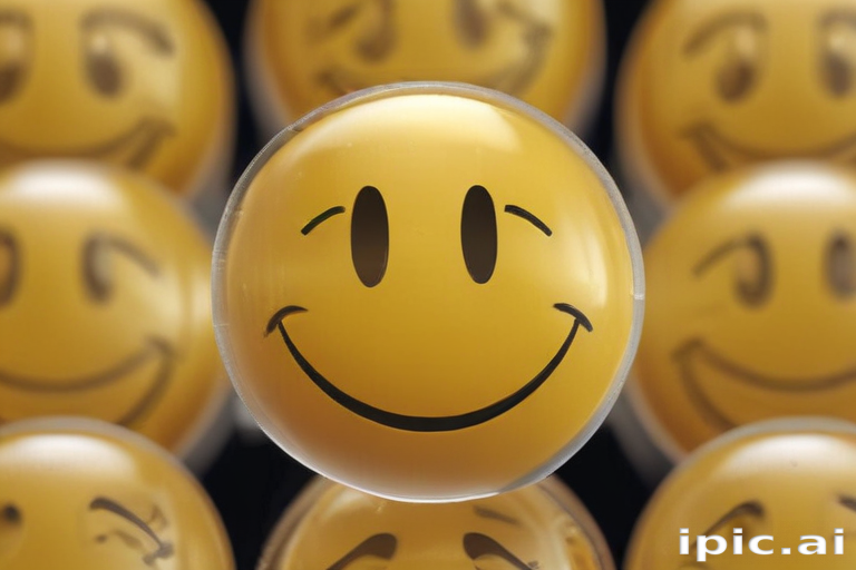 A Collection of Cheerful Yellow Smiley Faces Radiating Joy and Positivity