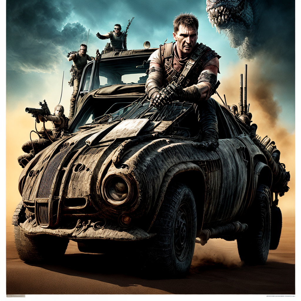 epic mad max art poster