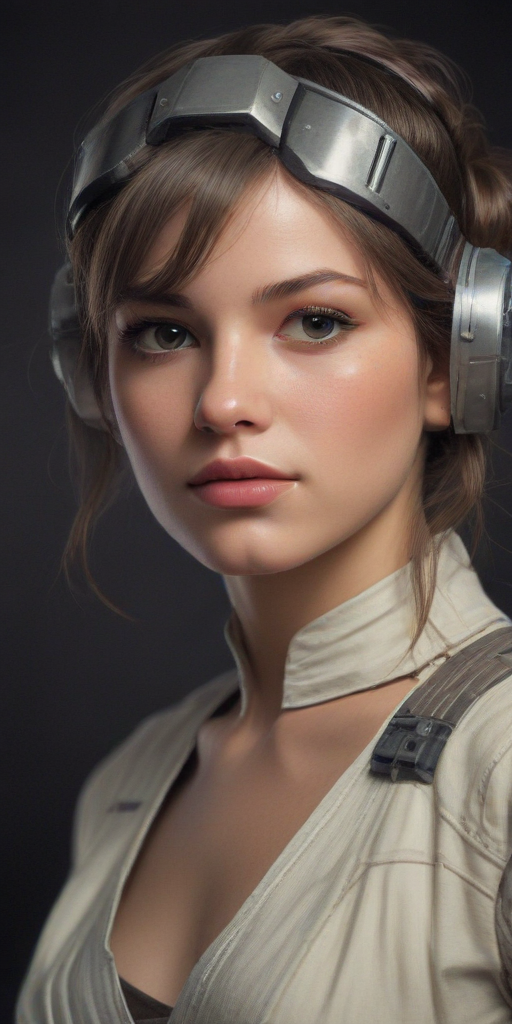 women rebel starwars fighter