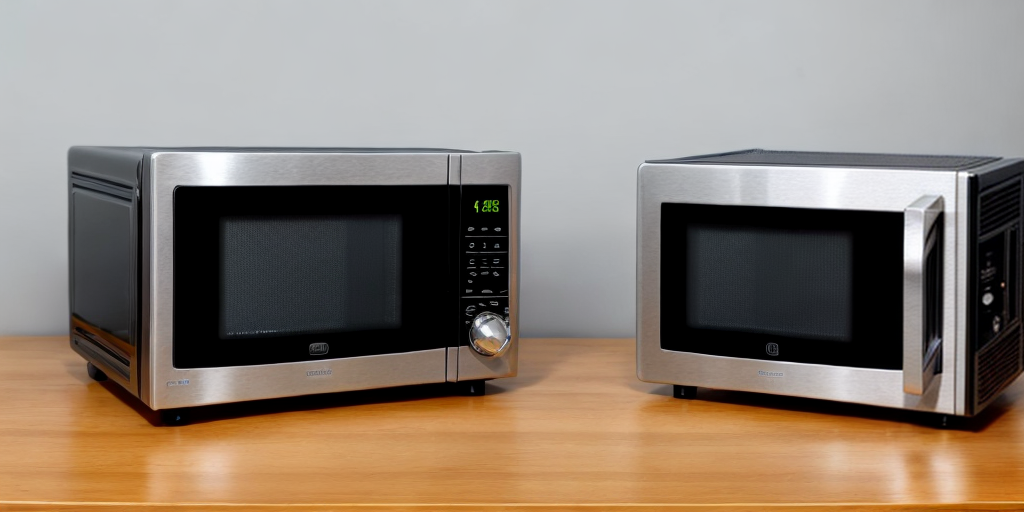 Generate a logo for a reverse microwave. It makes food cold