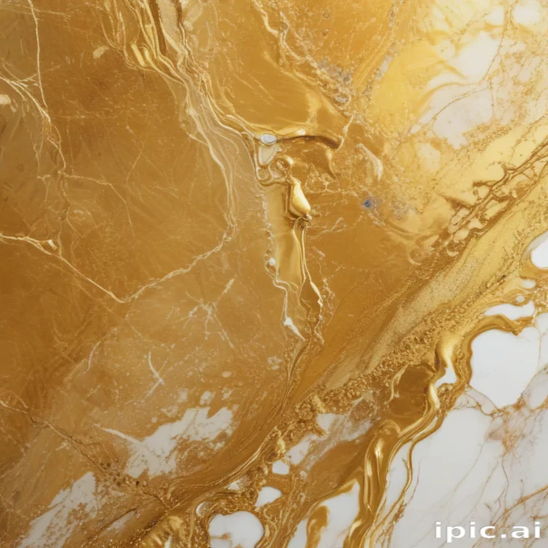 Elegant Golden Marble Design with Intricate Patterns and Rich Textures