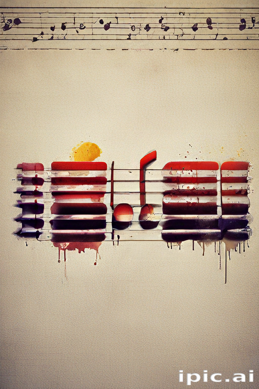 Colorful Musical Notes and Artistic Design Celebrating the Joy of Music