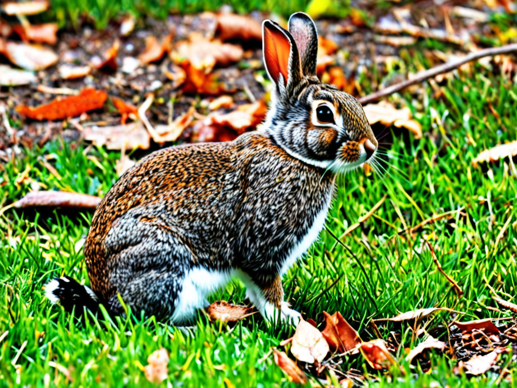 a rabbit talks squirrels