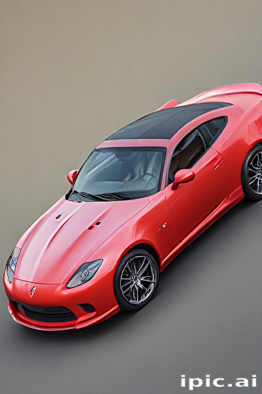 Stunning Red Sports Car with Sleek Design and Premium Features