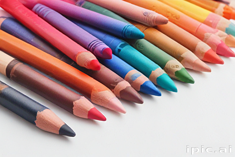 Colorful Collection of Crayons Ready for Creative Artistic Expression ...