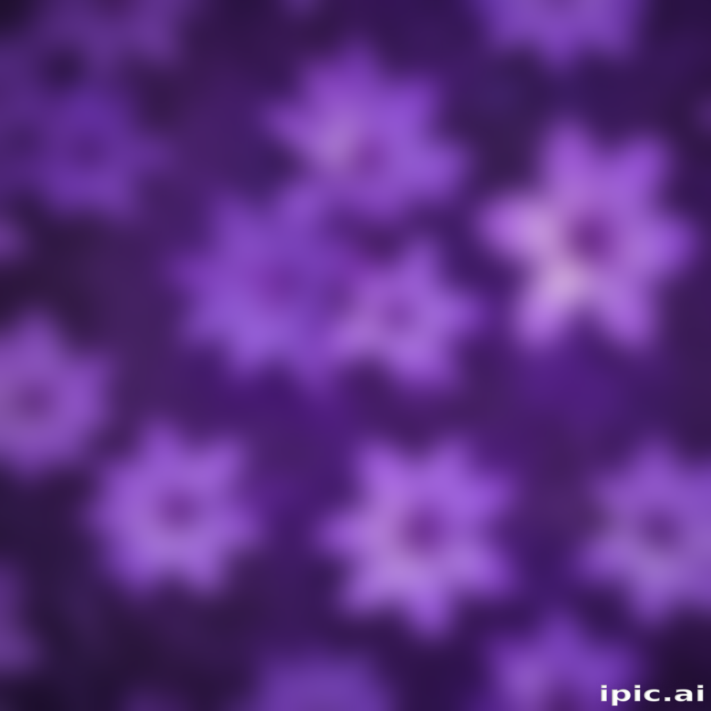 Abstract Purple Floral Pattern with Soft Focus and Dreamy Background ...