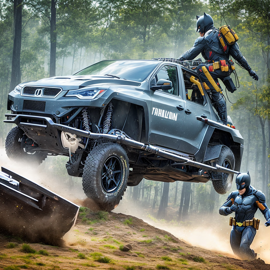 I want Batman flying a car