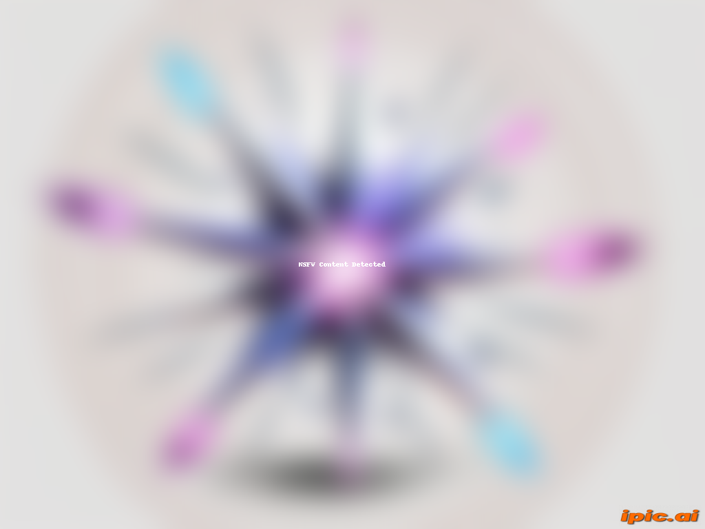 Abstract Representation of a Colorful Starburst Design with Dynamic ...
