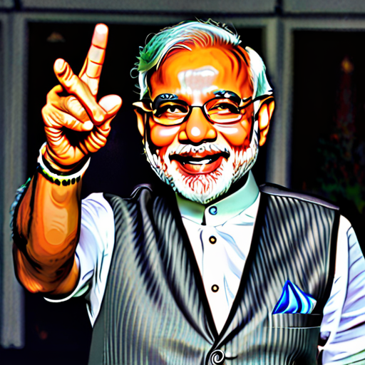 narendra modi pointing finger towards camera while laughing