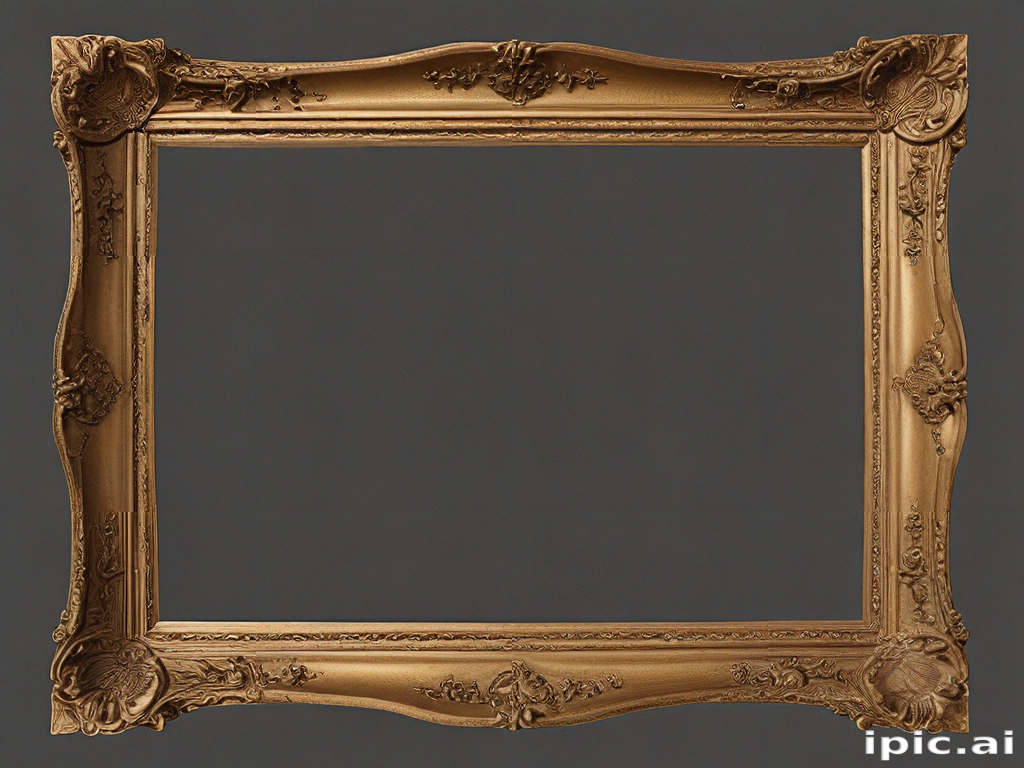 Elegant Vintage Picture Frame Designed for Displaying Stunning Artwork ...