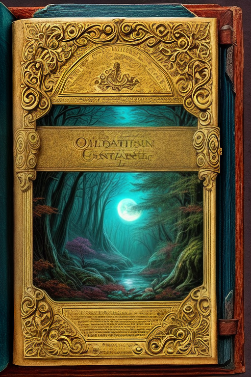 hidden treasure old book (fantasy)