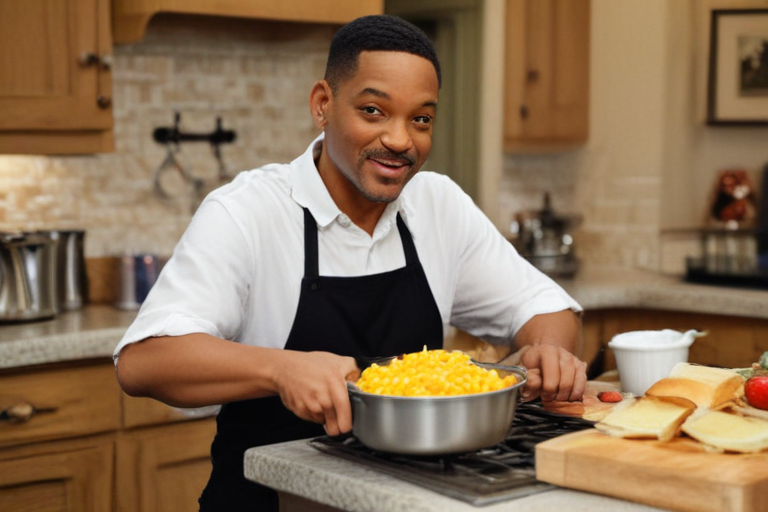 will smith cooking mac and cheese