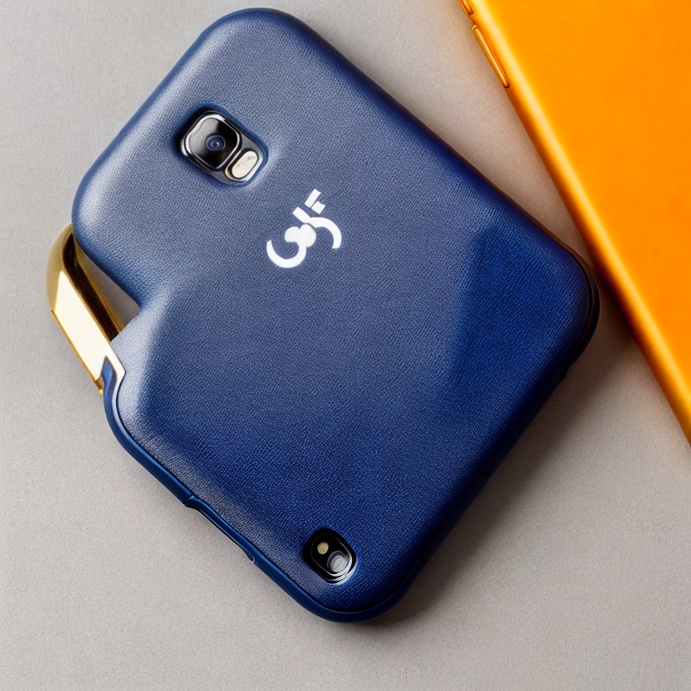 phone case with airpod case attached, solar panel in corner