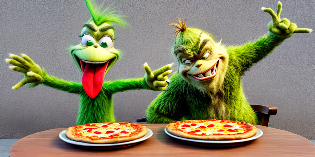 The grinch stole my pizza