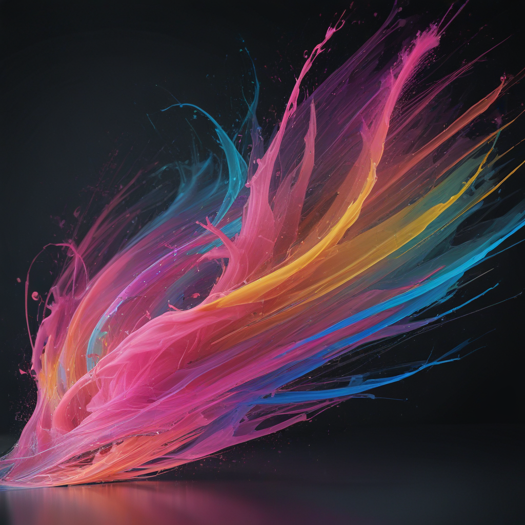 The animation style of fluid dynamics is ideal for graphic design ...
