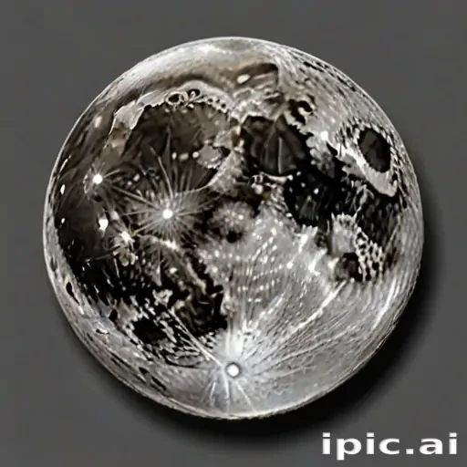 A Stunning Close-Up of the Moon Showcasing Its Craters and Surface Details